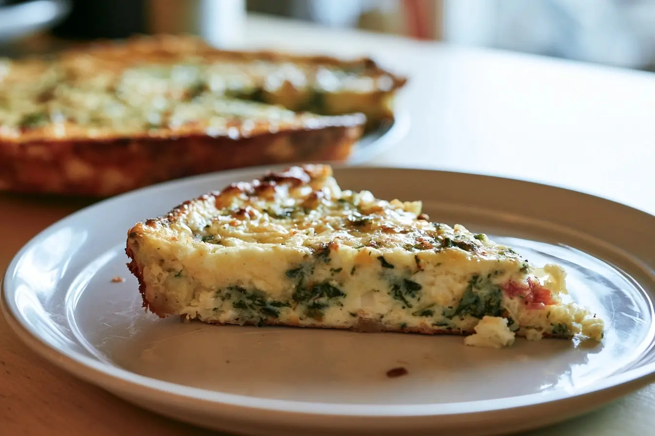 Cette quiche sans pâte sauve les fins de mois et les restes oubliés